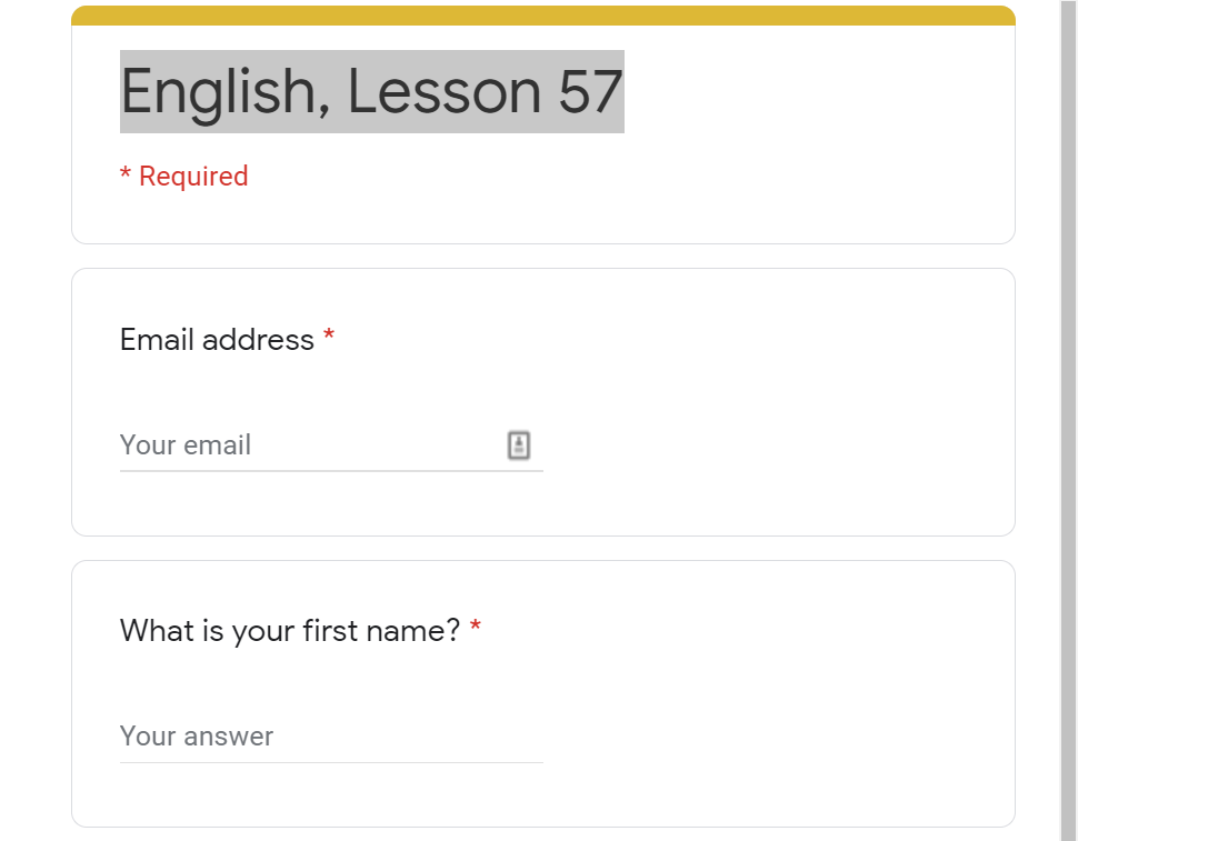 Pablo wanted to test his English with a Google form - EATT Magazine ...